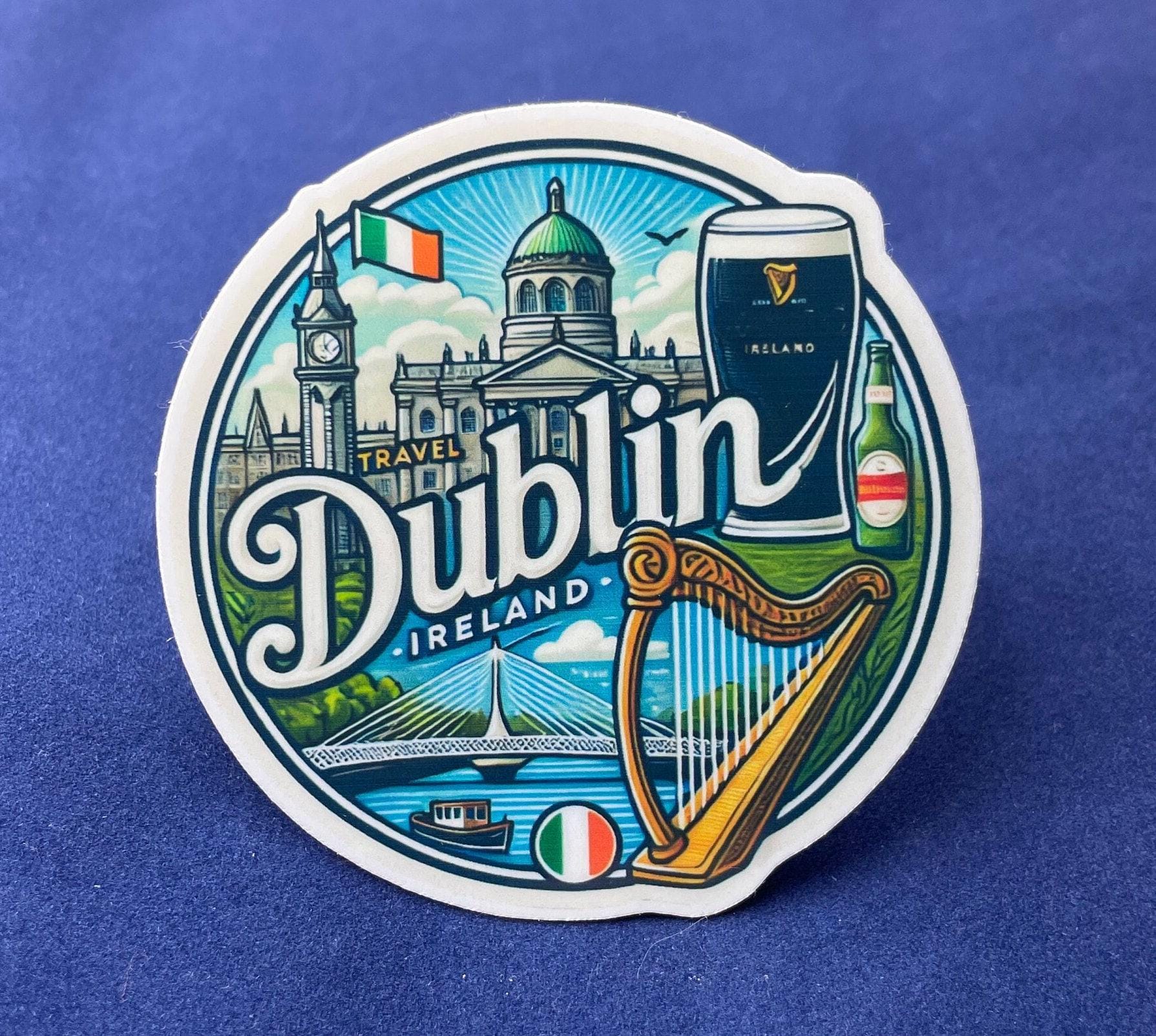 Dublin, Ireland, Stickers, Weatherproof Sticker, Travel Journal ...