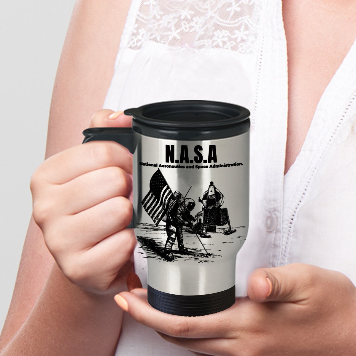 Nasa Travel Mug/nasa Coffee Mug Portable Mug/nasa Vintage - Etsy