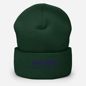 LIMITED SALE Jesus Christ is Lord Savior King Cuffed Beanie/christian ...