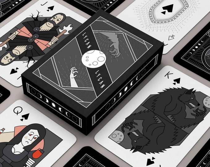 Werewolf Playing Cards lycan - Etsy