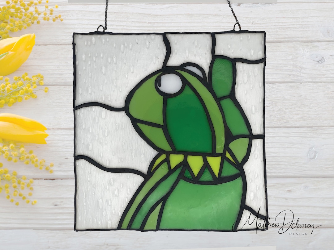 Kermit Looking Out The Rainy Window