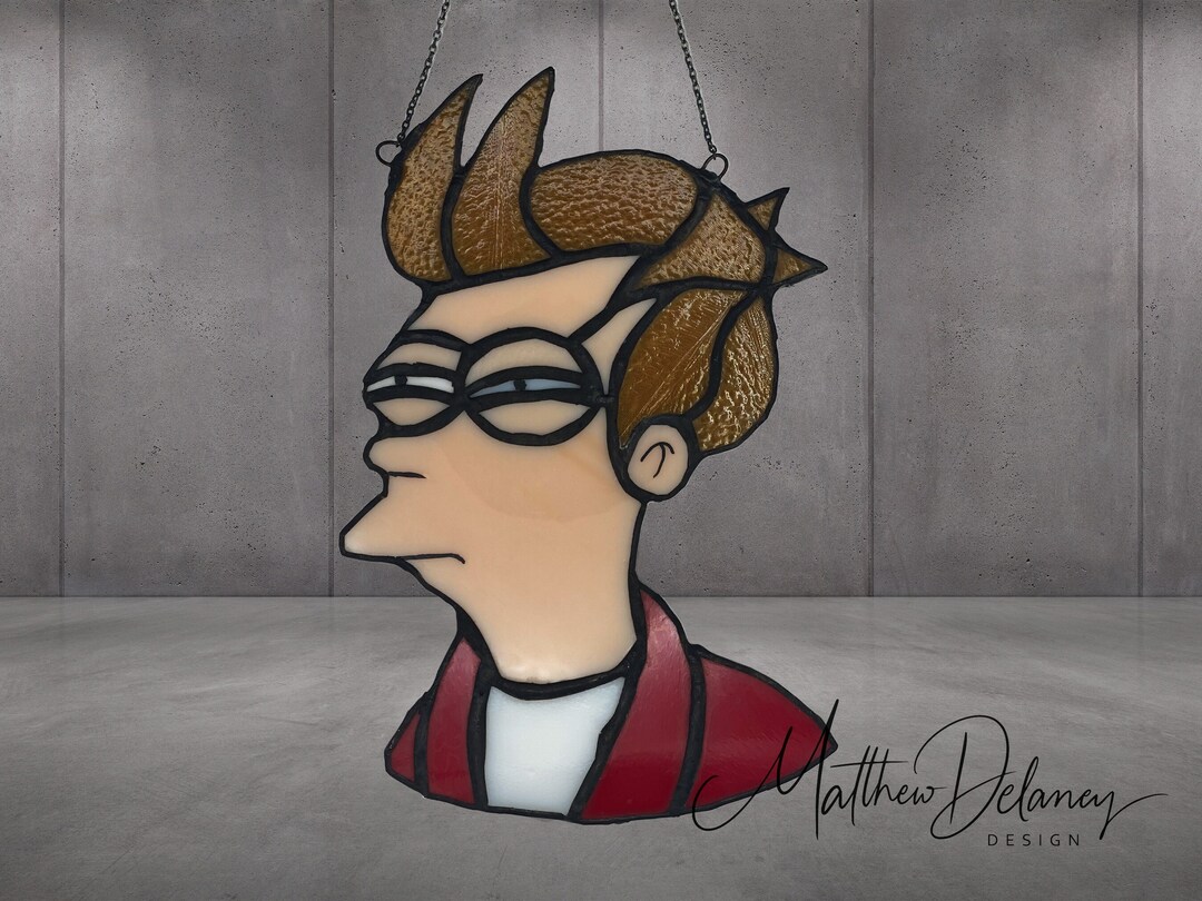 Fry Meme Inspired Stained Glass futurama Not Sure If... - Etsy