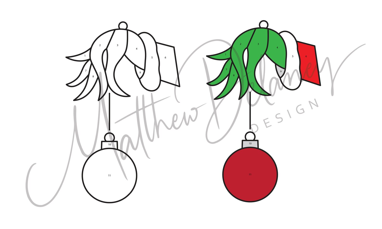 The Grinch Inspired Ornament Pattern - Etsy