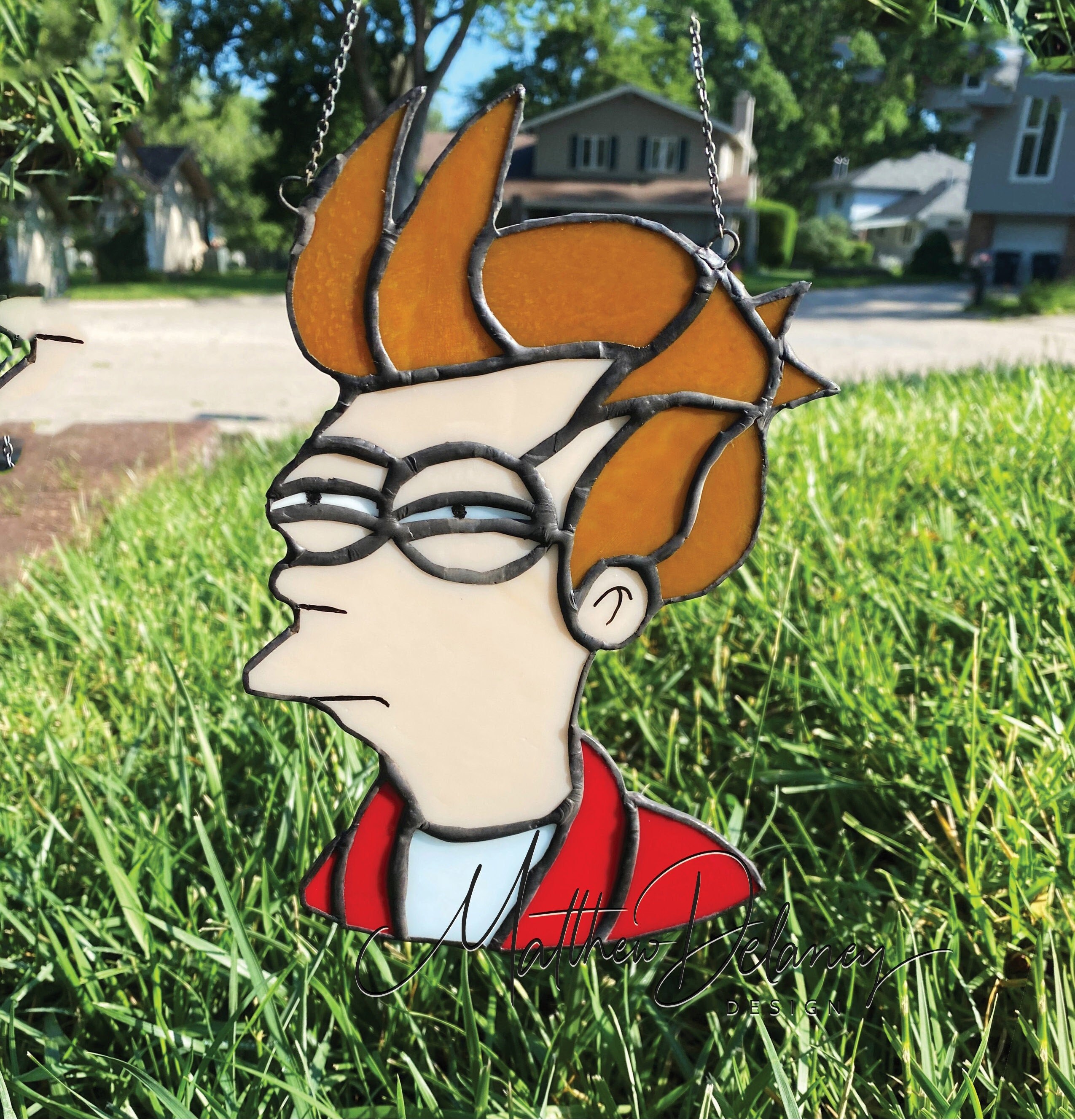 Fry Meme Inspired Stained Glass futurama Not Sure If... - Etsy