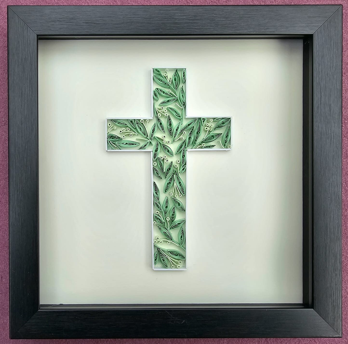 Quilled Green Cross - Etsy