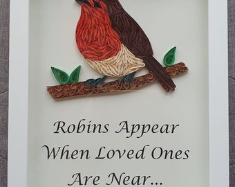 Quilling Art Robin - Etsy UK