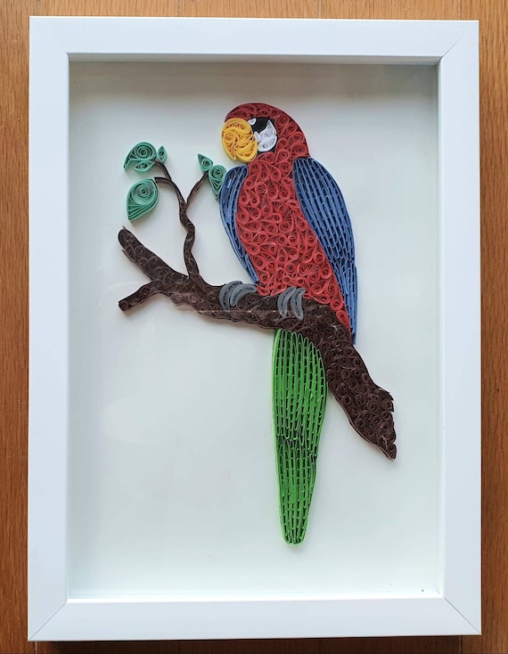Quilled Paper Parrot | Etsy