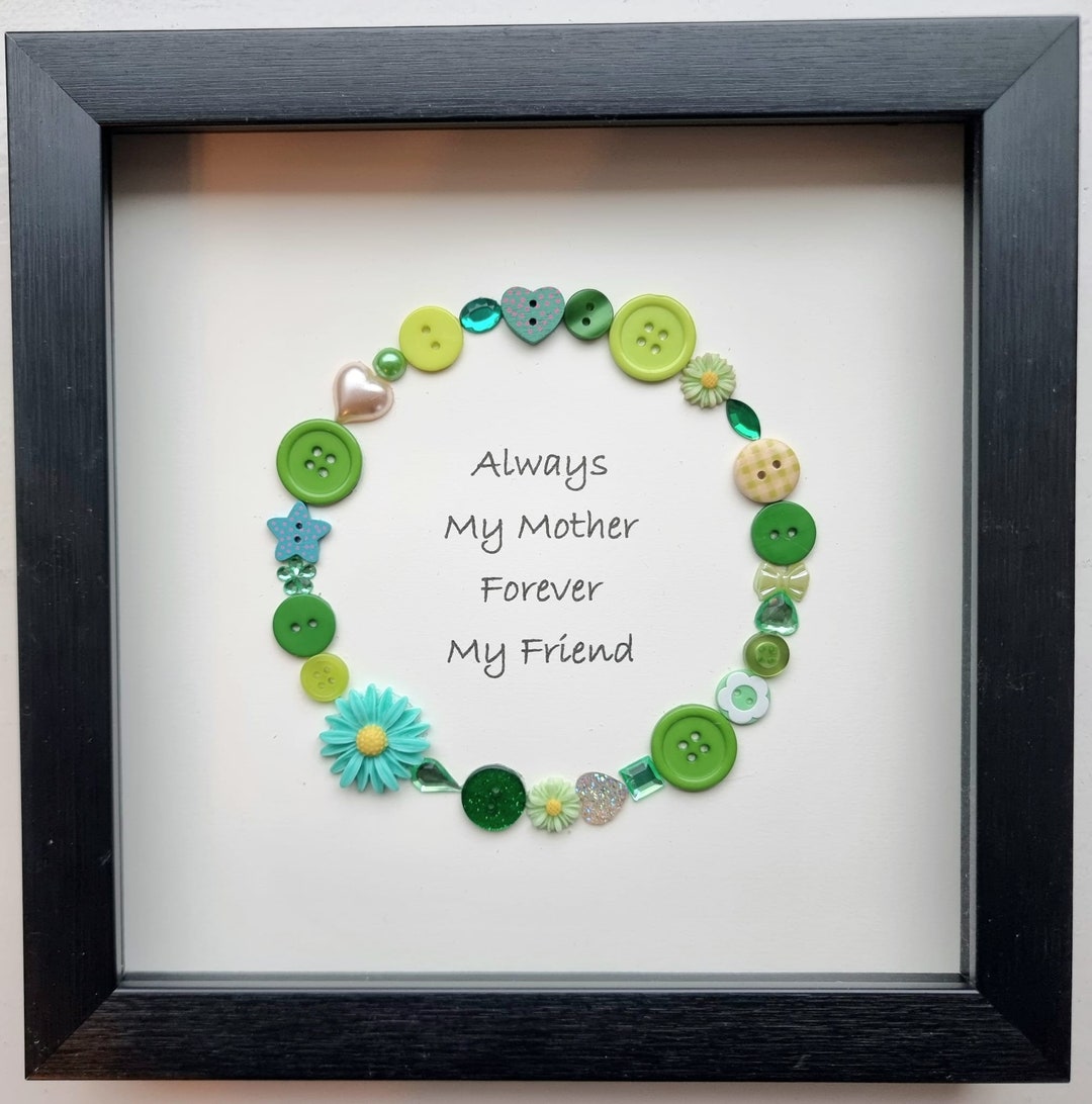 Button Circle - Always My Mother, Forever My Friend - Etsy