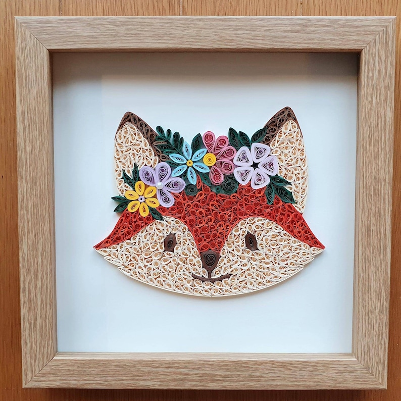 Quilled Paper Fox - Etsy