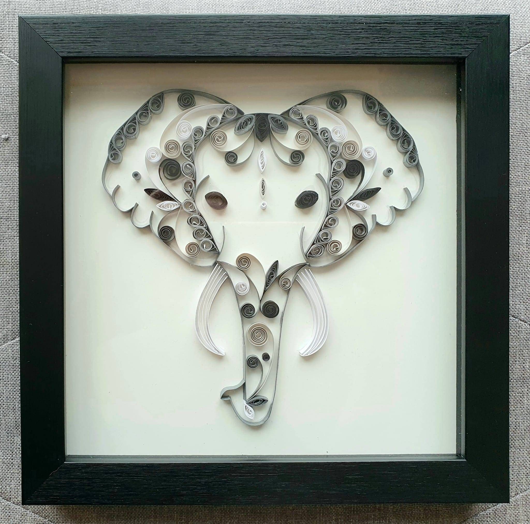 Quilled Paper Elephant Head - Etsy