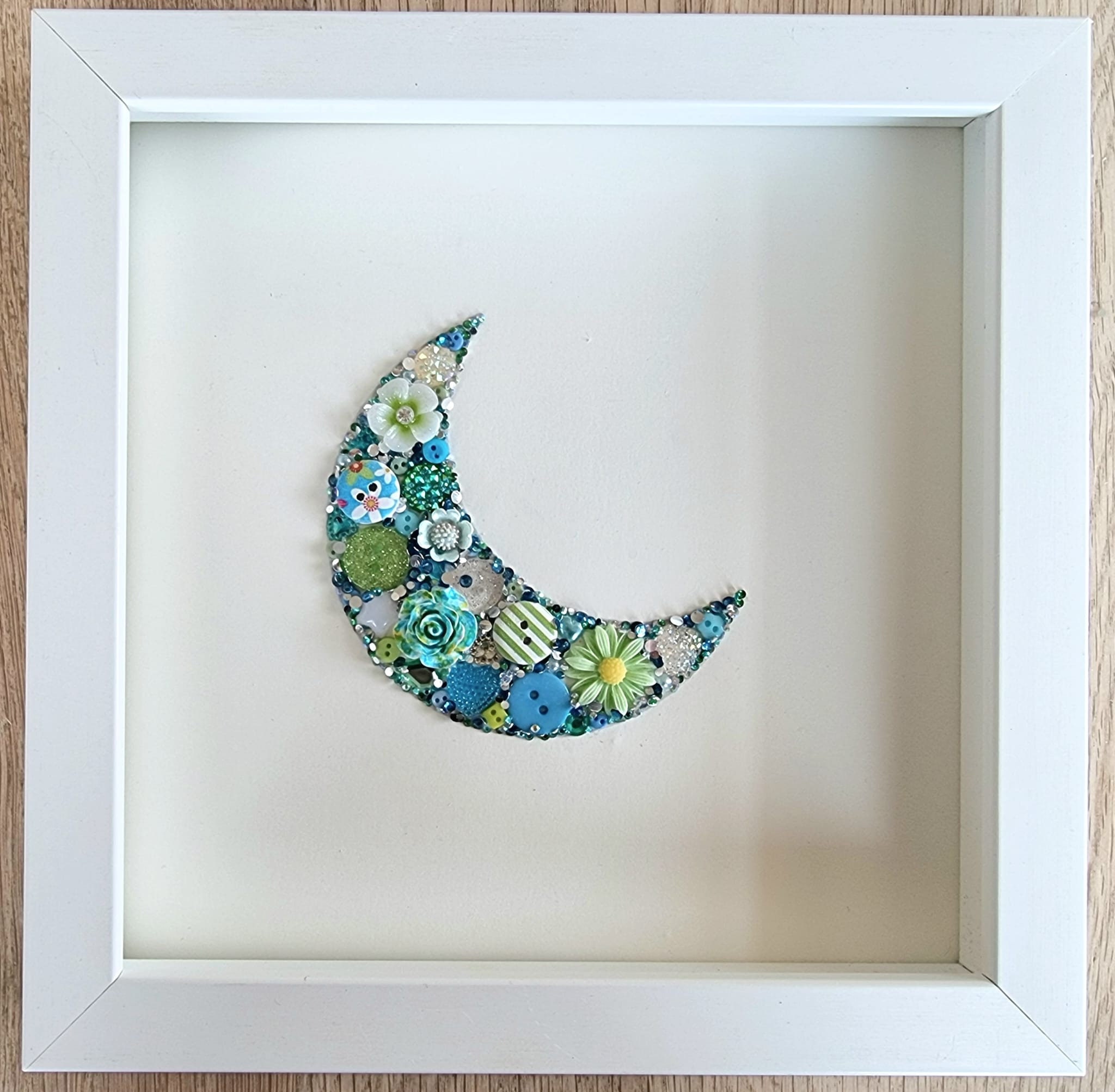 Button Moon (button Art) - Etsy