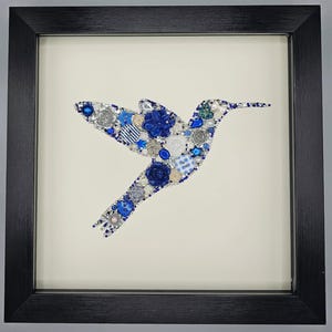 Button Hummingbird (button Art) - Etsy