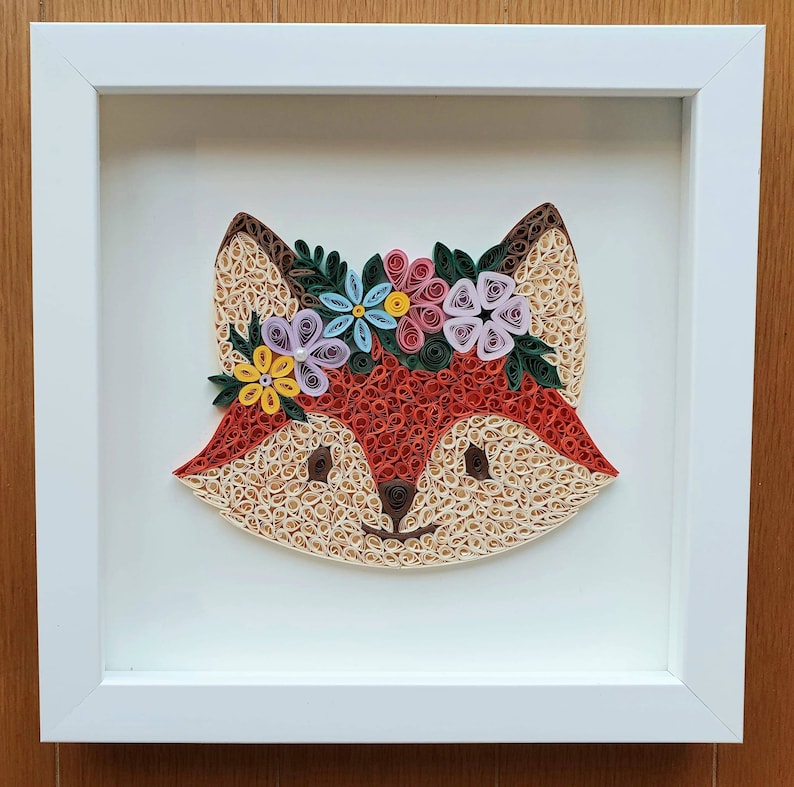Quilled Paper Fox - Etsy