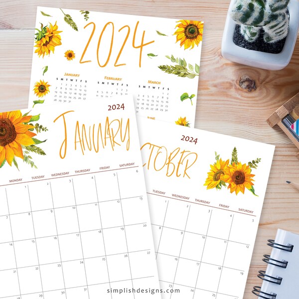 2024 Cactus Calendar - Etsy