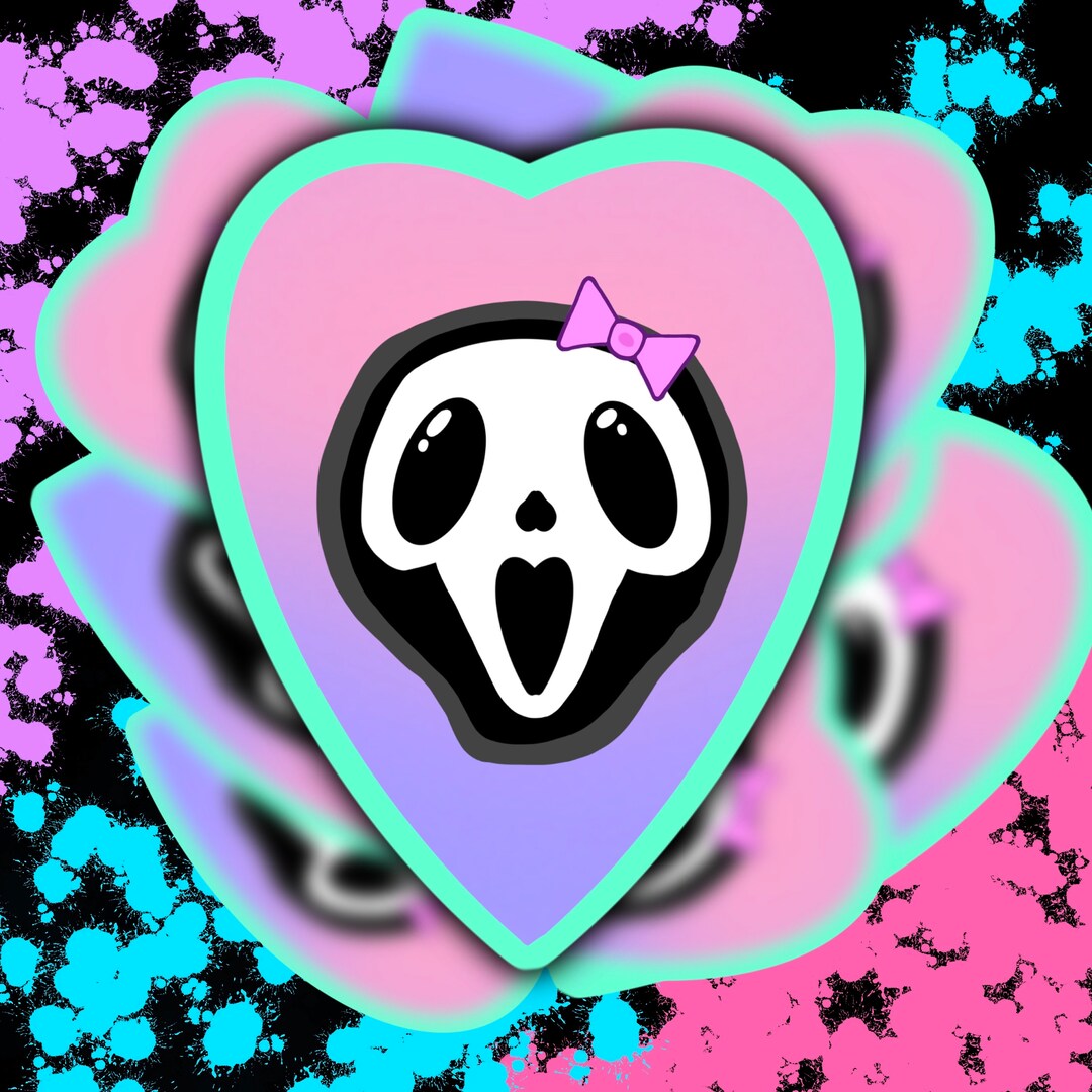Ghostface Sticker | Ghostface Scream Sticker | Horror Stickers ...