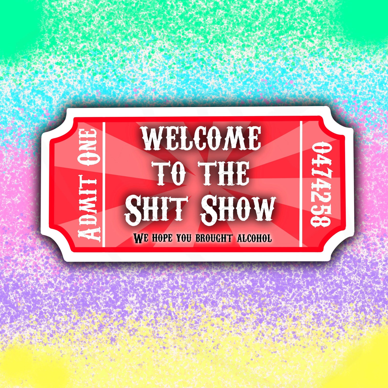 Shit Show Sticker Shit Show Vinyl Decal Funny Stickers - Etsy