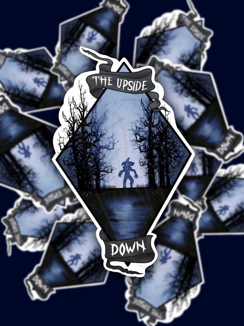 Stranger Things Sticker Netflix Stickers Upside Down - Etsy
