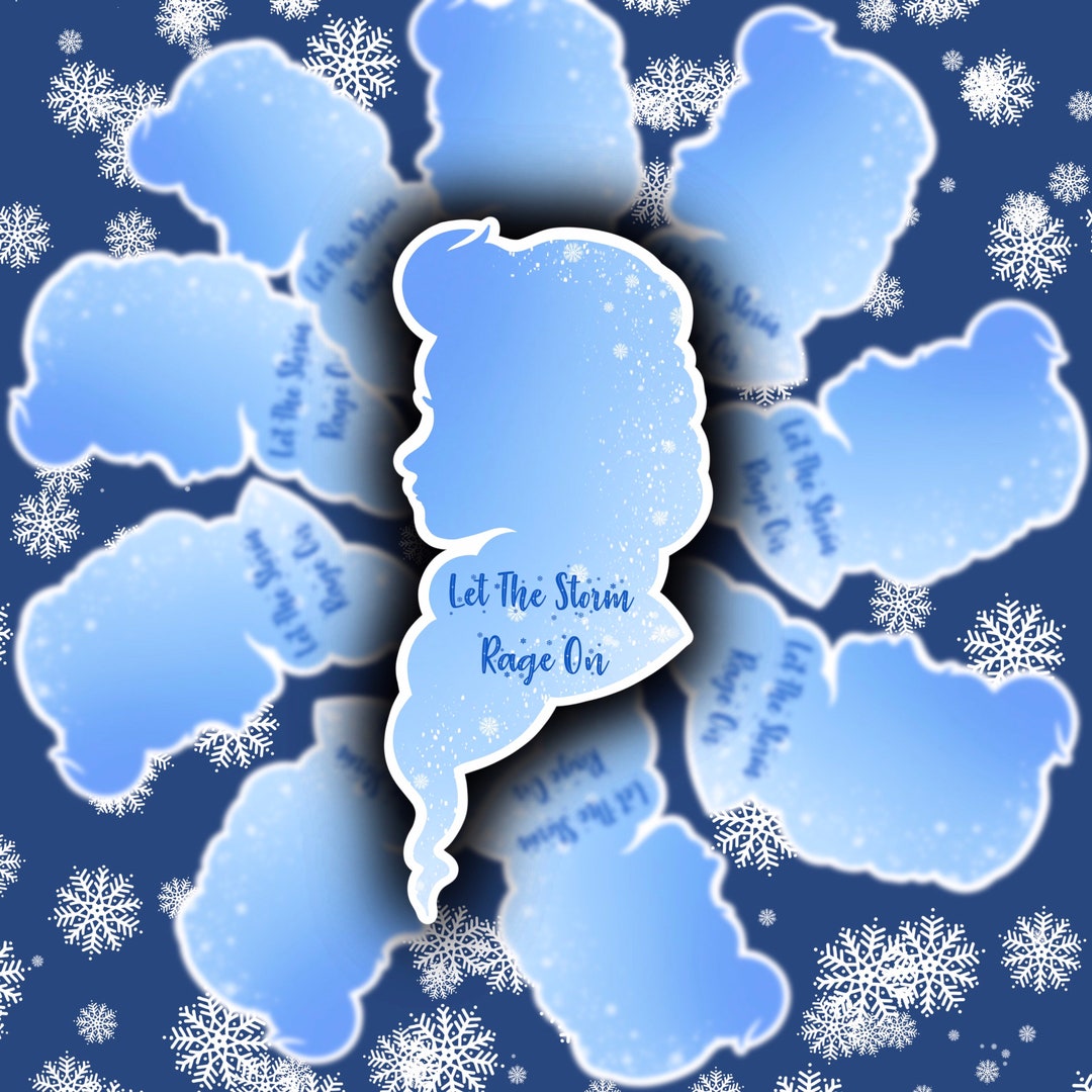 Elsa Sticker Frozen Elsa Sticker Decal Let It Go Sticker - Etsy