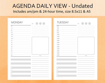 Am Pm Planner | Etsy