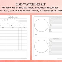 Printable Birding Journal - Etsy