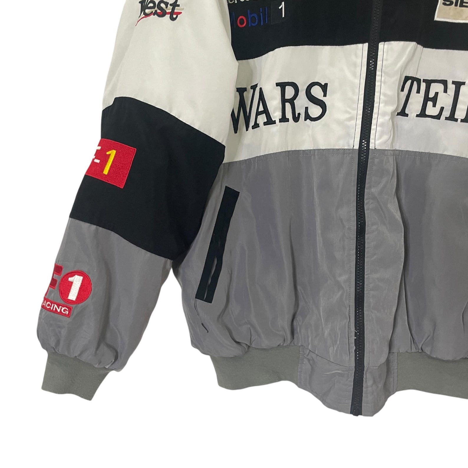 Vintage Mercedes Benz Mobil 1 Racing Jacket Vintage Mclaren West Mobil ...
