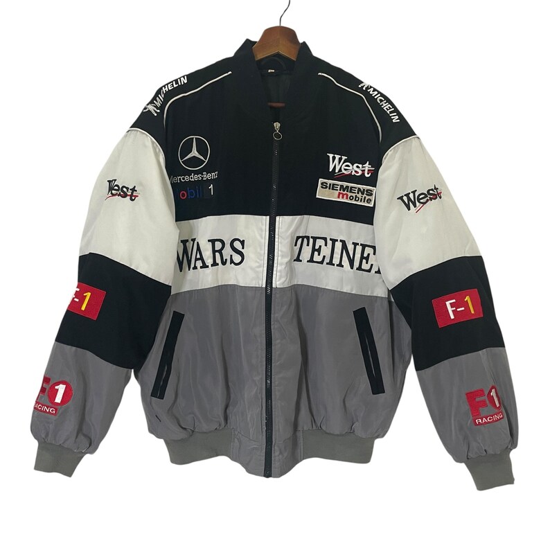 Vintage Mercedes Benz Mobil 1 Racing Jacket Vintage Mclaren West Mobil ...