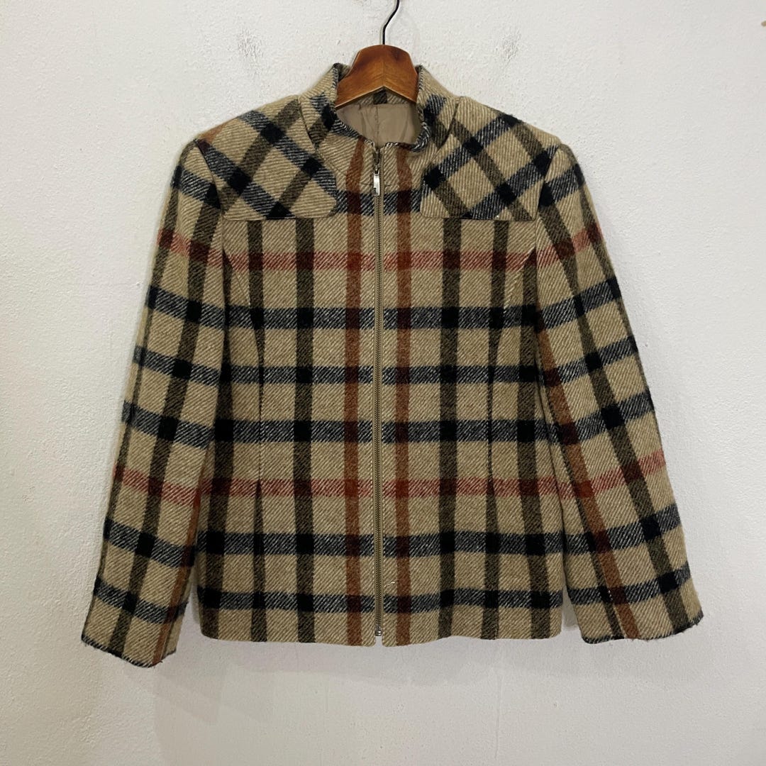 Vintage Daks X Harris Tweed Jacket Vintage Daks X Harris Tweed Zipper ...