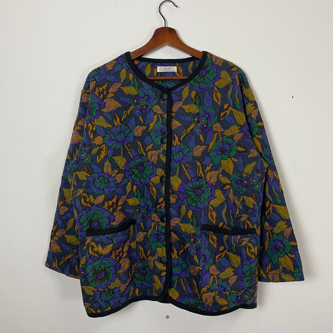 Vintage Avon Jacket Vintage Avon Button Ups Flora Motive Jacket Vintage ...