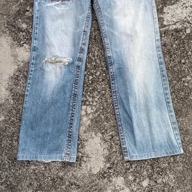 Vintage Blue Moon Blue Denim Vintage Blue Moon Blue Distressed Denim ...