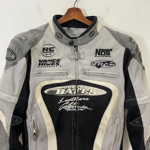 Vintage Custom Bates Leather Jacket Vintage Custom Bates Leather Racing ...
