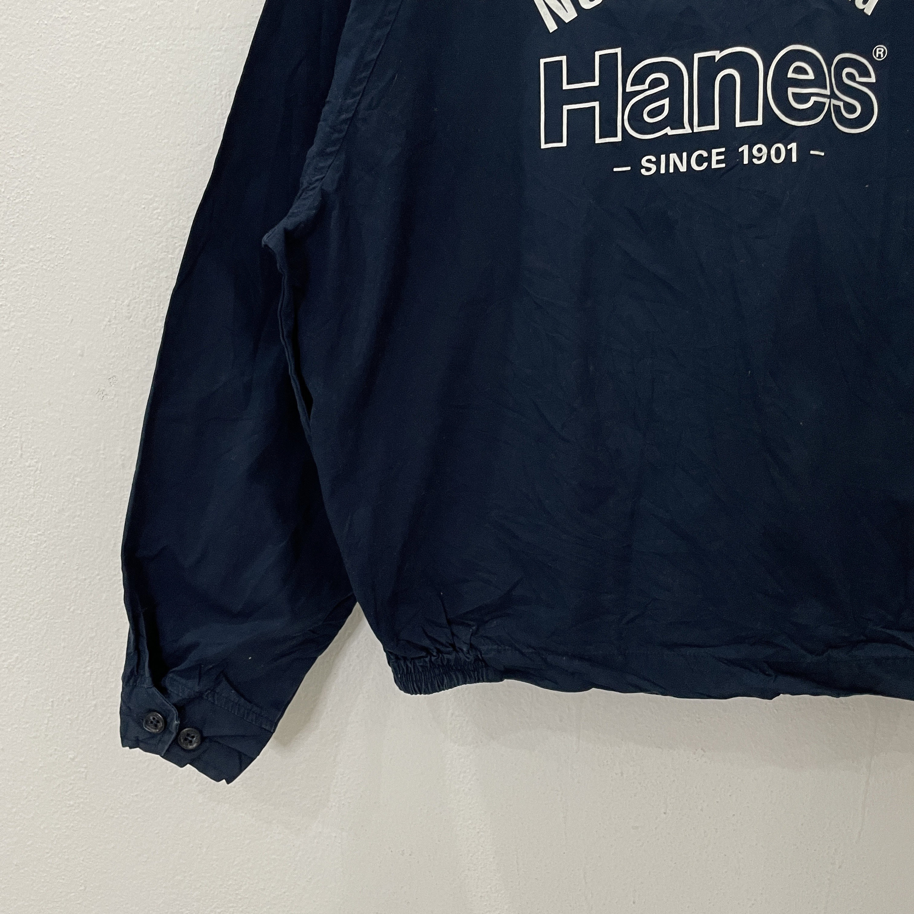 Vintage Hanes Jacket Vintage Hanes Big Logo Jacket Vintage Hanes Zipper ...