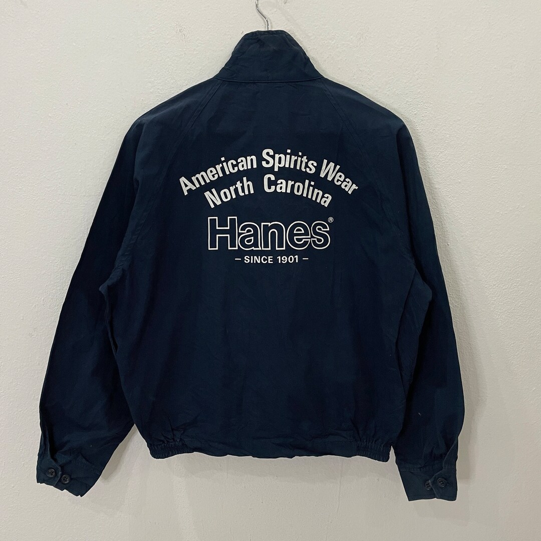 Vintage Hanes Jacket Vintage Hanes Big Logo Jacket Vintage Hanes Zipper ...