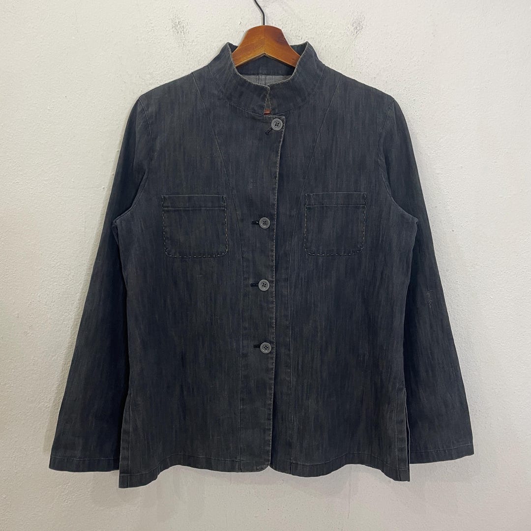 Vintage Unbranded Indigo Denim Jacket Vintage Unbranded Button Ups ...