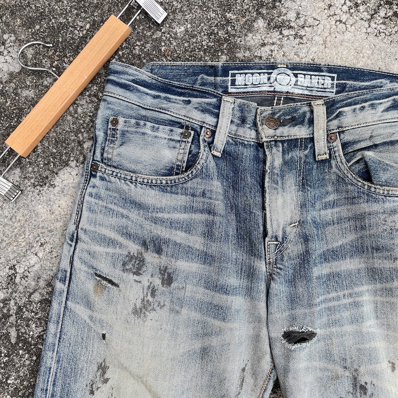 Vintage Edwin Denim Jeans Vintage Edwin Distressed Denim Jeans W33 - Etsy