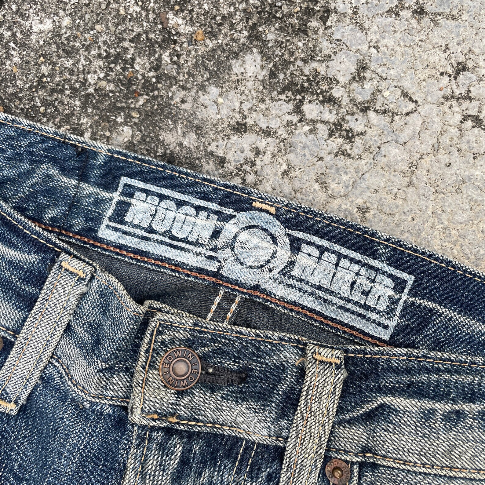 Vintage Edwin Denim Jeans Vintage Edwin Distressed Denim Jeans W33 - Etsy