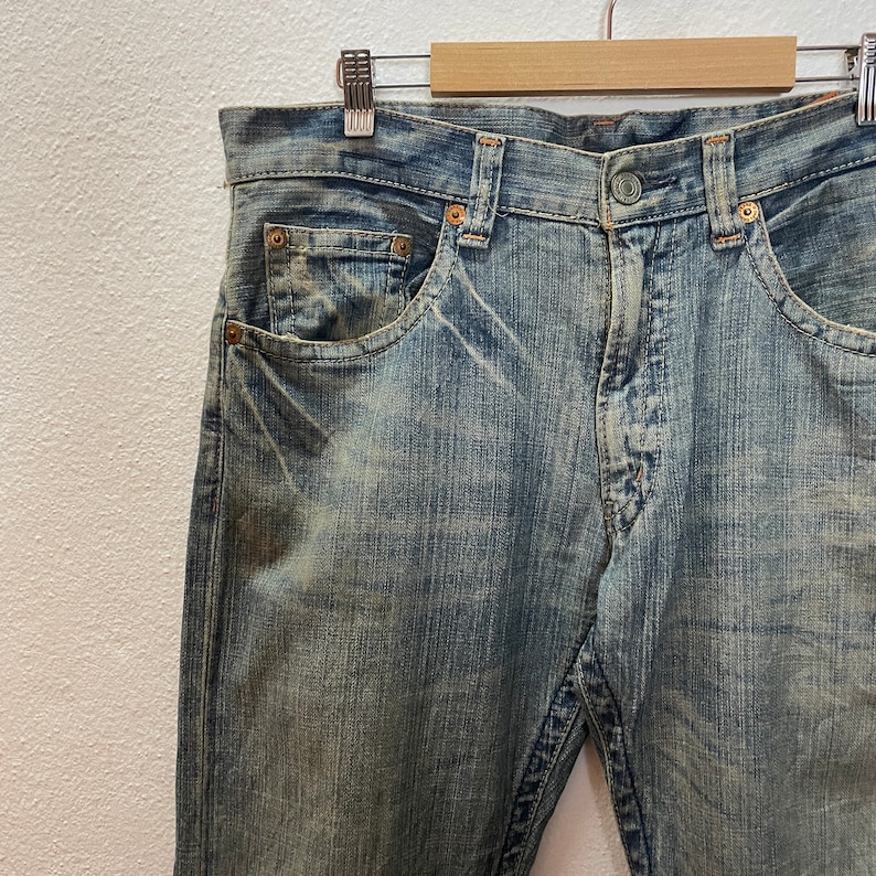 Vintage Bobson Denim Jeans Vintage Bobson Distressed Denim Jeans W35 - Etsy