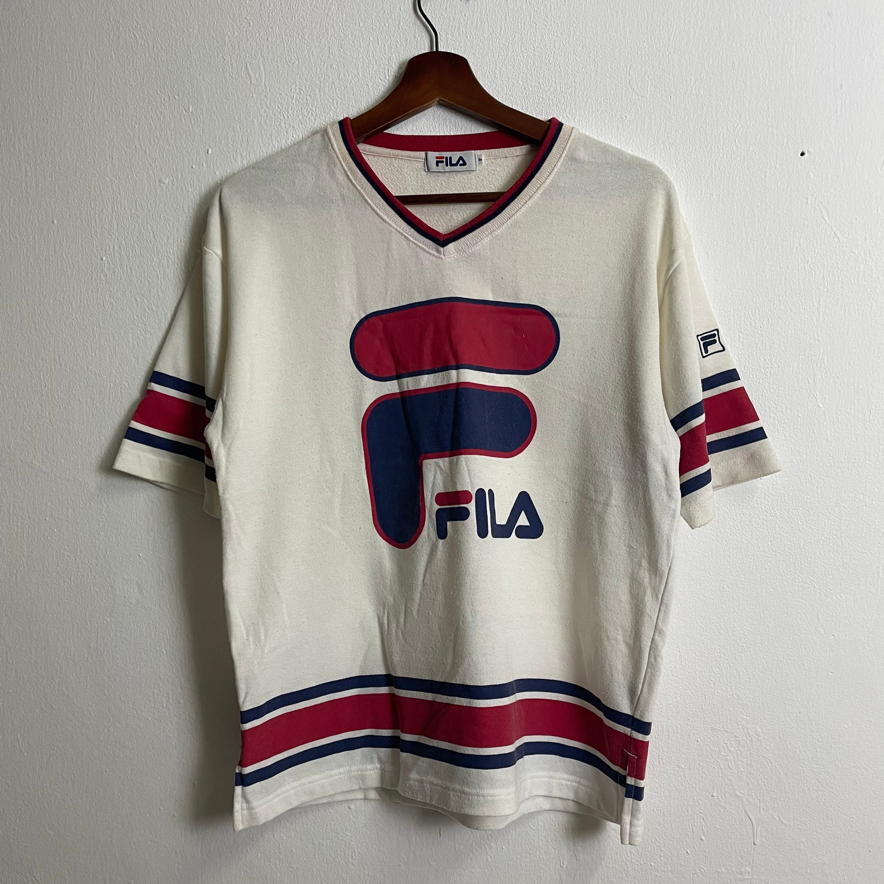 Fila big logo t shirt store