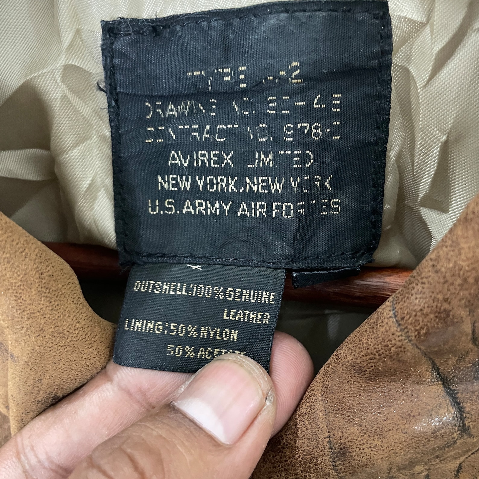 Vintage Avirex Ltd Jacket Vintage 1987 Avirex Ltd A-2 Airforce Leather ...
