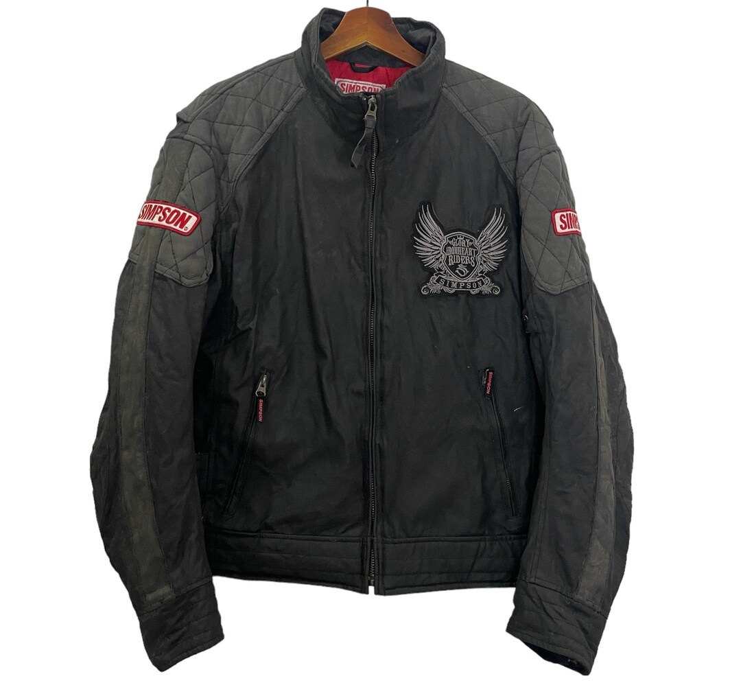 Vintage Simpson Racing Jacket Vintage Simpson Bikers Jacket Vintage ...