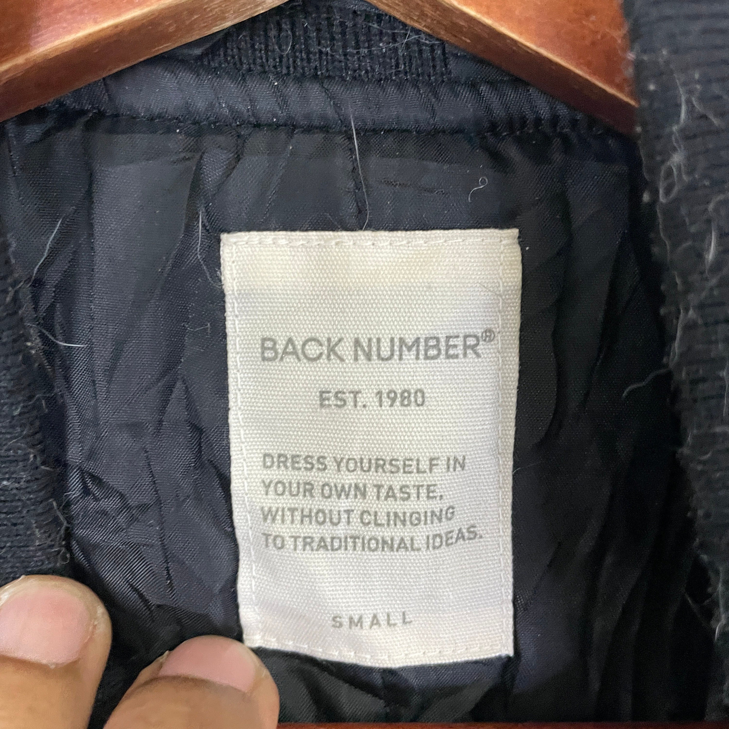 Vintage Back Number Bomber Jacket Vintage Back Number Zipper Ups Bomber ...
