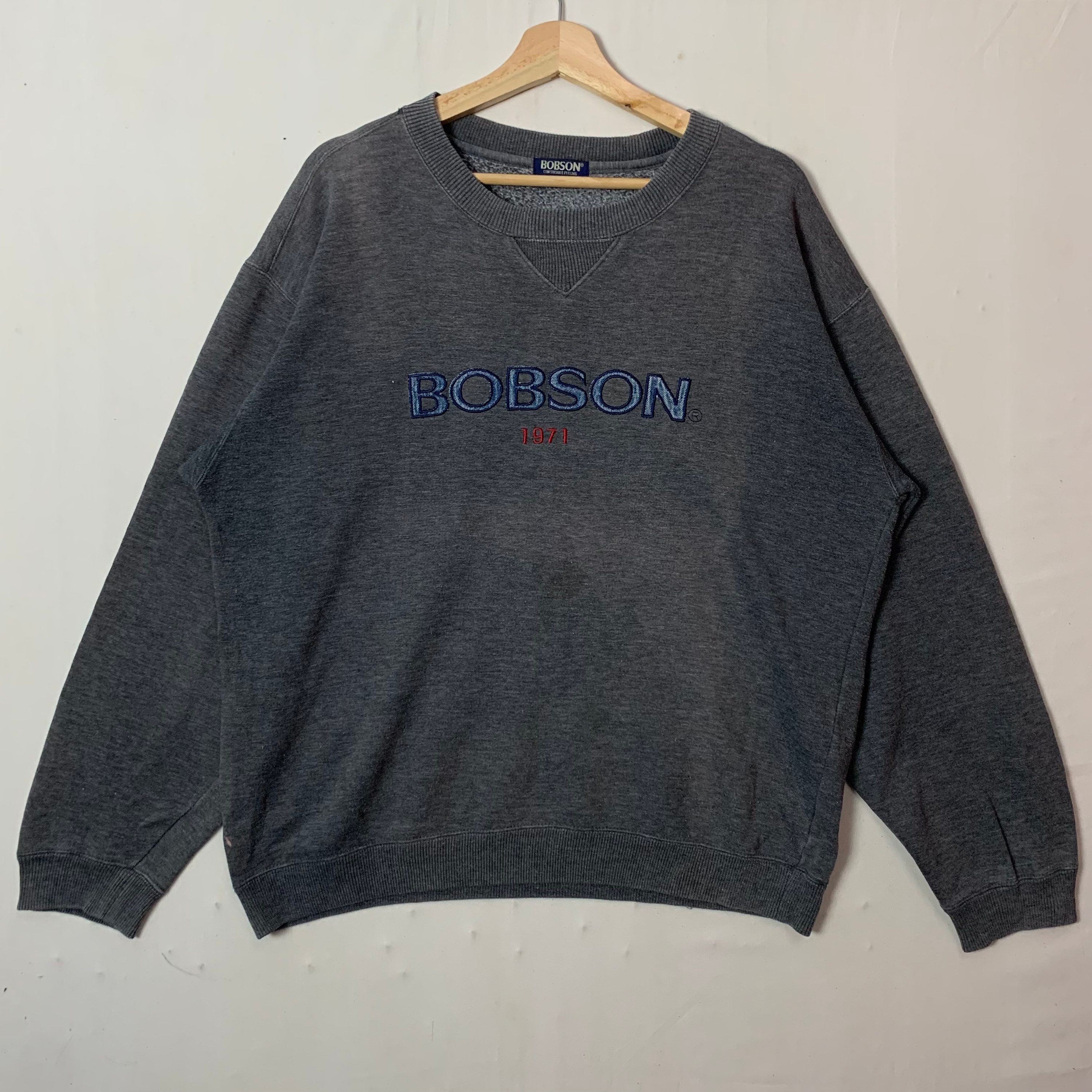 Vintage Bobson Sweatshirt Vintage Bobson 1971 Spell Out Big - Etsy