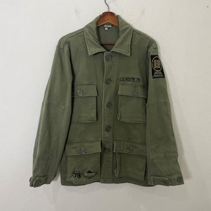 Vintage Military Style Us Army Fleece Jacket by ECWGS X Vintage Military Style Us Army Fleece Jacket by ECWGS X