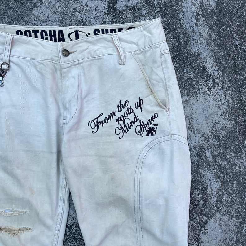 Vintage Gotcha Surf Pants Vintage Gotcha Surfwear Embroidery Logo ...