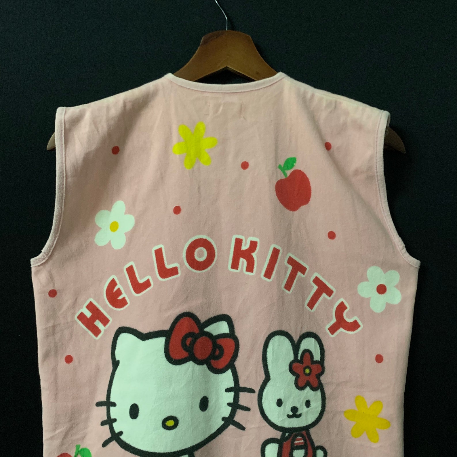 Vintage Hello Kitty Vest Vintage Hellow Kitty Zipper Ups Vest - Etsy UK
