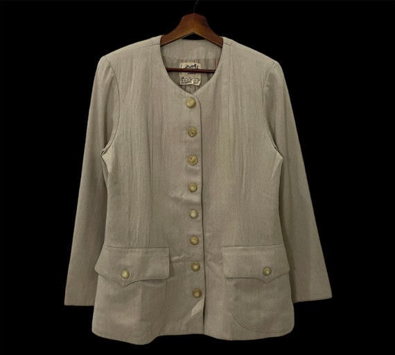 Vintage Hermes Paris Jacket Vintage Hermes Paris Butt… - Gem