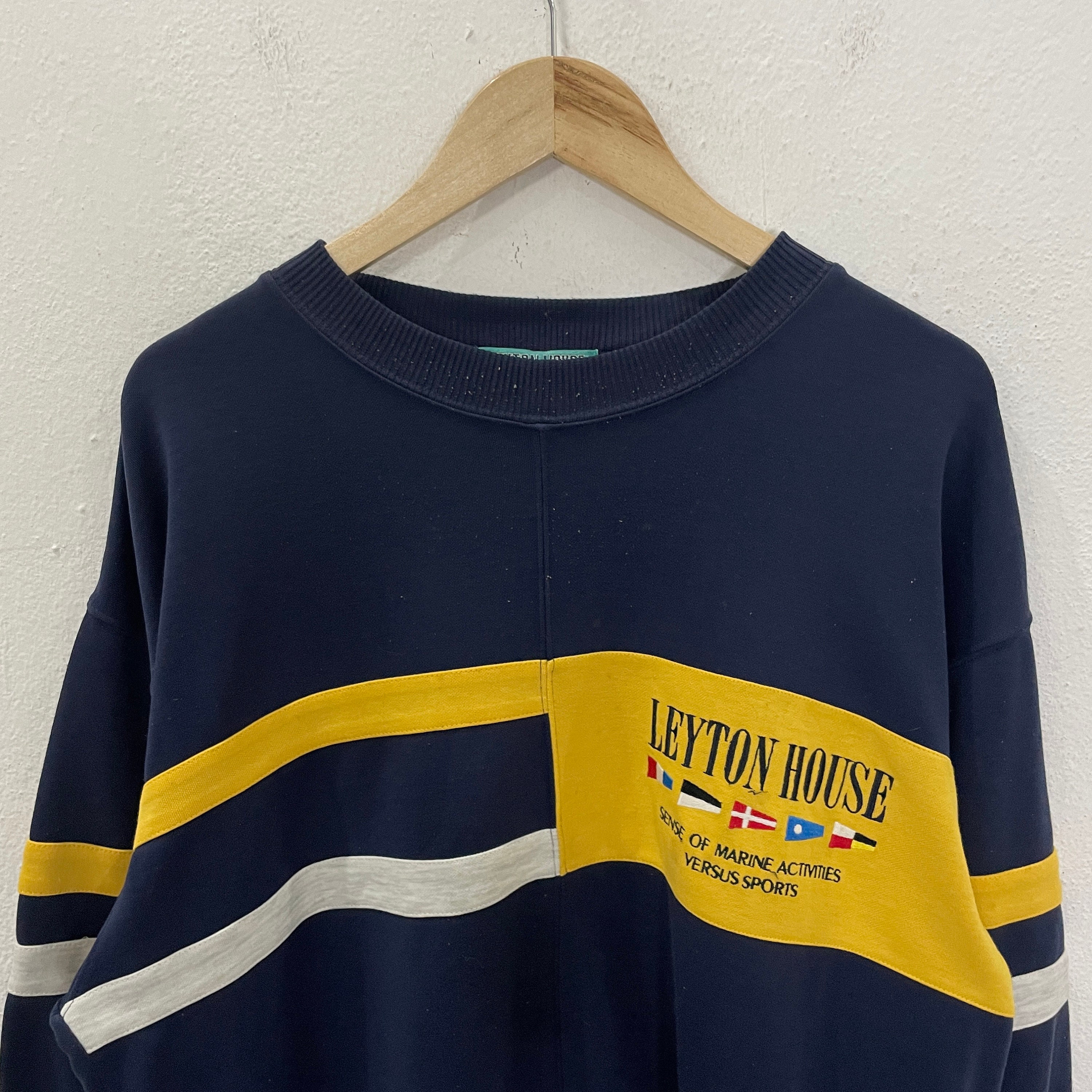 Vintage Leyton House Embroidery Logo Sweater Vintage Leyton House ...