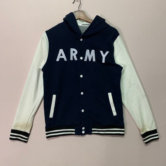 Apache Vintage Army Varsity Jacket Apache Vintage Arm… - Gem