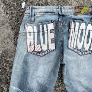 Vintage Blue Moon Blue Denim Vintage Blue Moon Blue Distressed Denim ...