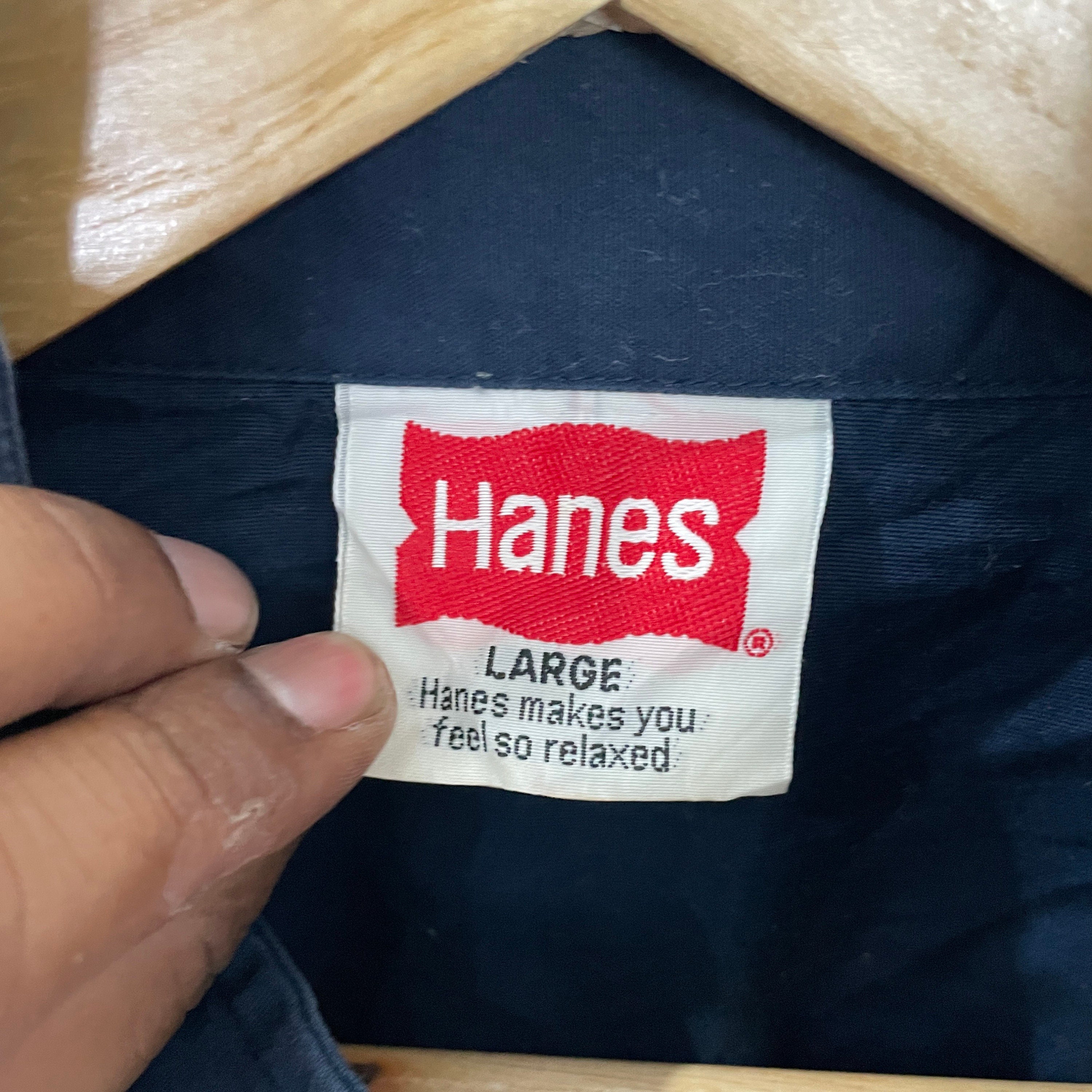 Vintage Hanes Jacket Vintage Hanes Big Logo Jacket Vintage Hanes Zipper ...