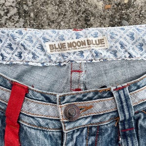Vintage Blue Moon Blue Denim Vintage Blue Moon Blue Distressed Denim ...